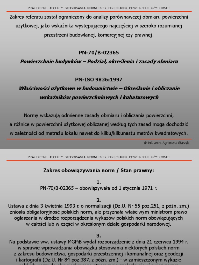 Jak Obliczyc Pow Uzytkowa | PDF