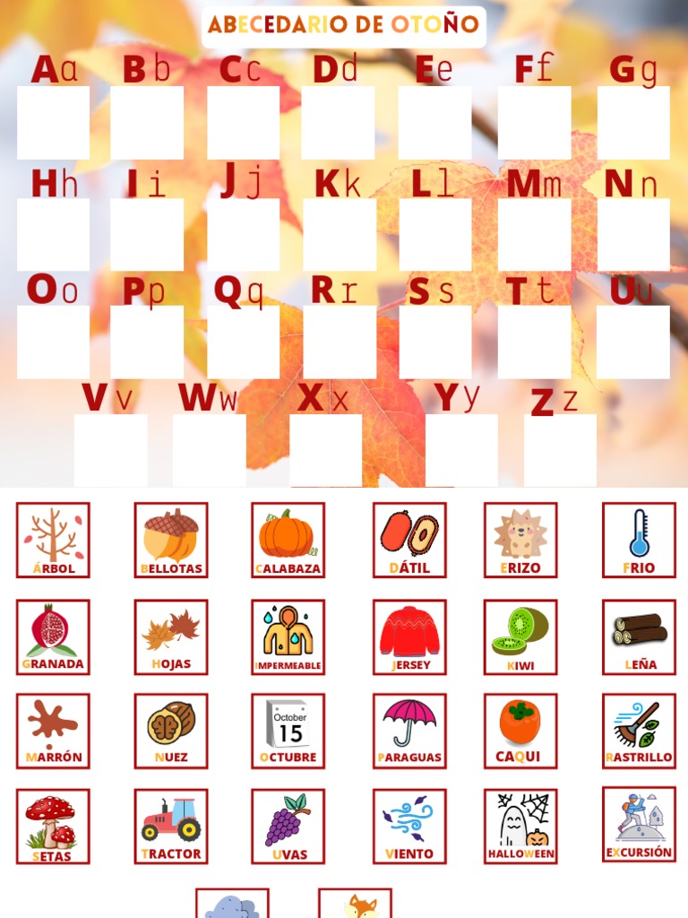 Abecedario de Otono 3 Ulsiry | PDF
