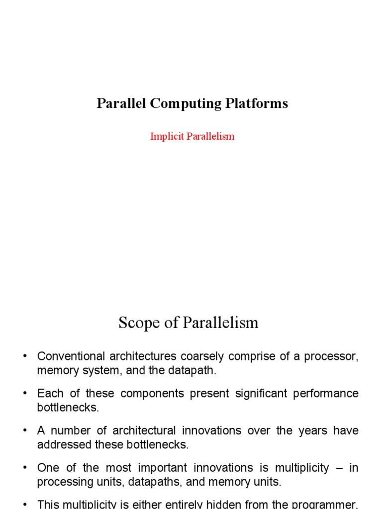Lecture 2 Pdf Parallel Computing Central Processing Unit