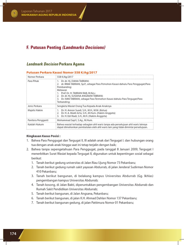Landmark Decision 2017 | PDF