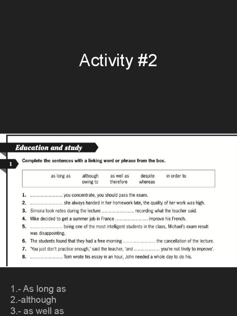 Activity #2 Use of English | PDF