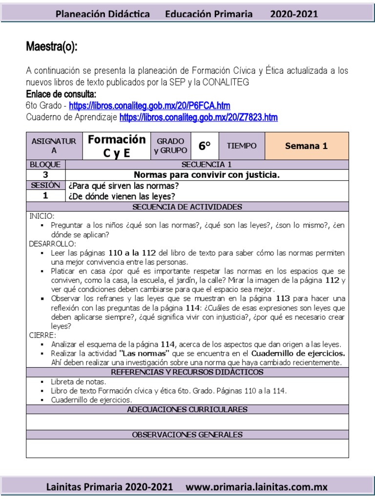 Abril - 6to Grado Formación C y E (2020-2021) | PDF | Justicia | Crimen y violencia