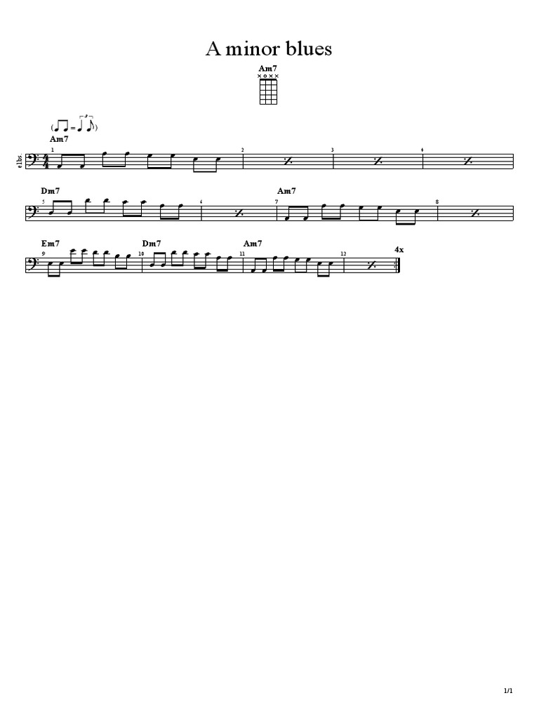 A Minor Blues | PDF