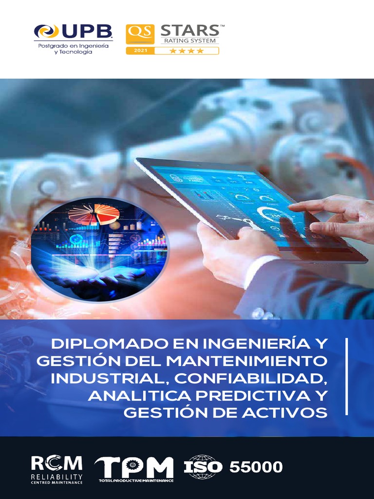 Ingeniería y Gestión Del Mantenimiento Industrial, Confiabilidad, Analítica Predictiva y Gestión ...