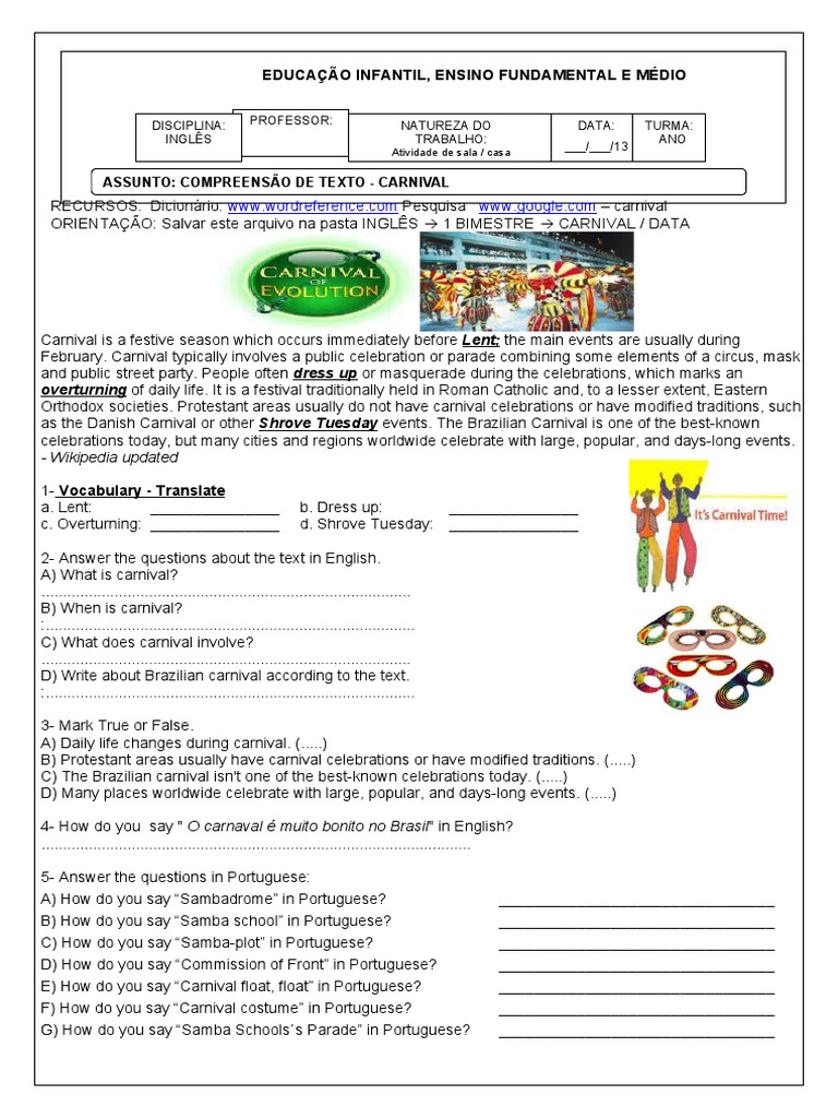 Understanding Carnival Celebrations | PDF | Carnival | Entertainment Events