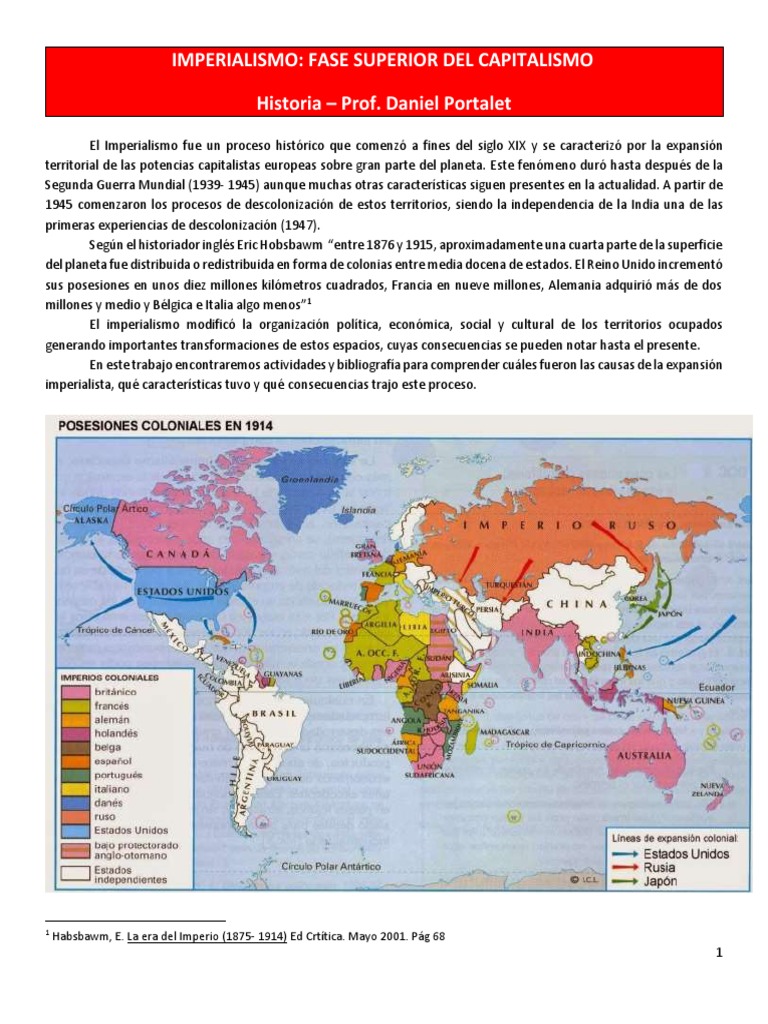 Imperialismo Actividades para Pensar | PDF | Imperialismo | Colonialismo