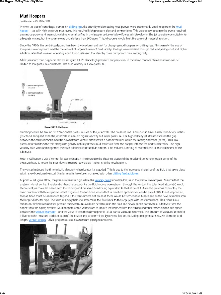 Mud Hoppers - Drilling Fluids - Rig Worker | PDF