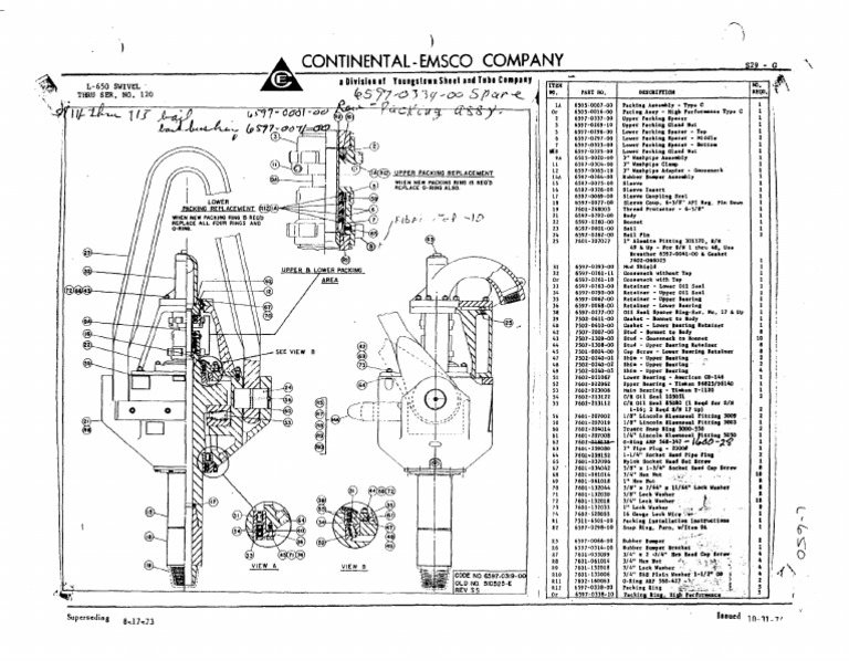Emsco L-650 Parts List-Ocr | PDF