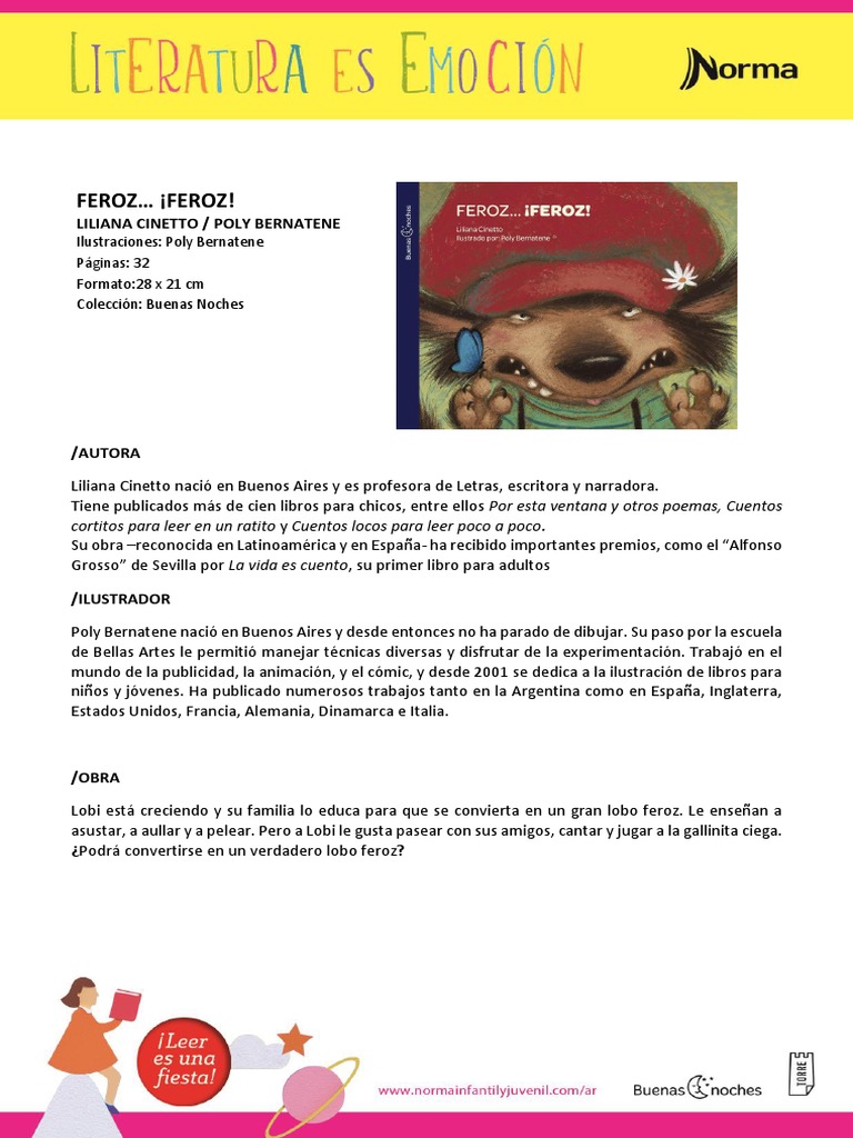 Feroz Feroz Proyecto Literatura Es Emocion Guia Docente Definitiva 1 | PDF