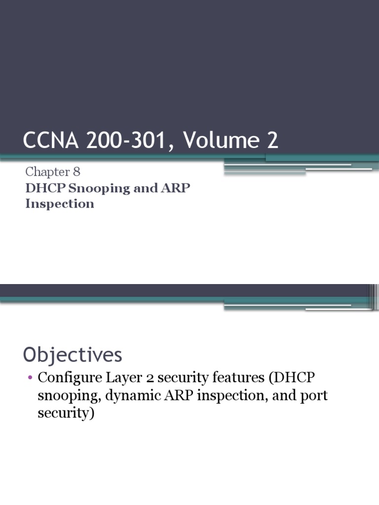 DHCP Snooping and ARP Inspection Guide | PDF