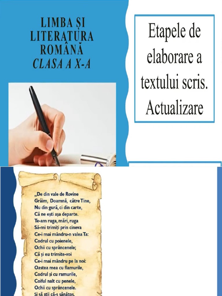 Etapele de Elaborare A Unui Text Scris | PDF