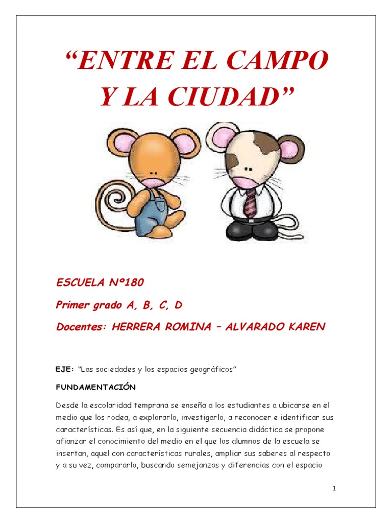 Secuencia EL CAMPO Y LA CIUDAD | PDF | Transporte