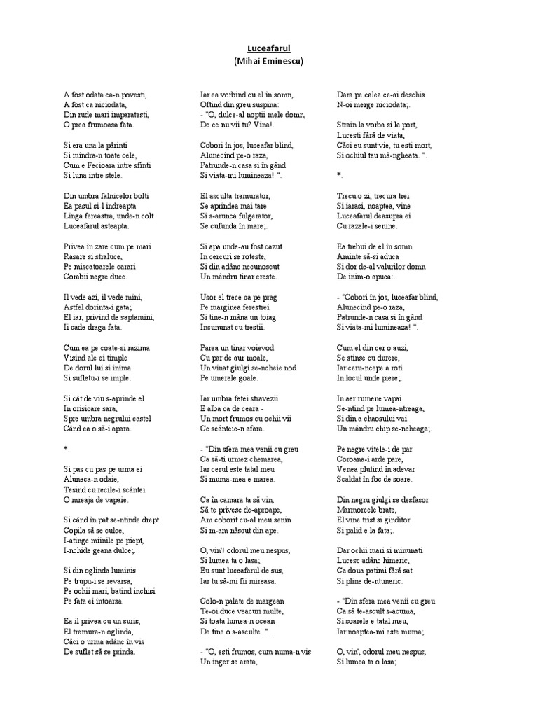 Luceafarul | PDF