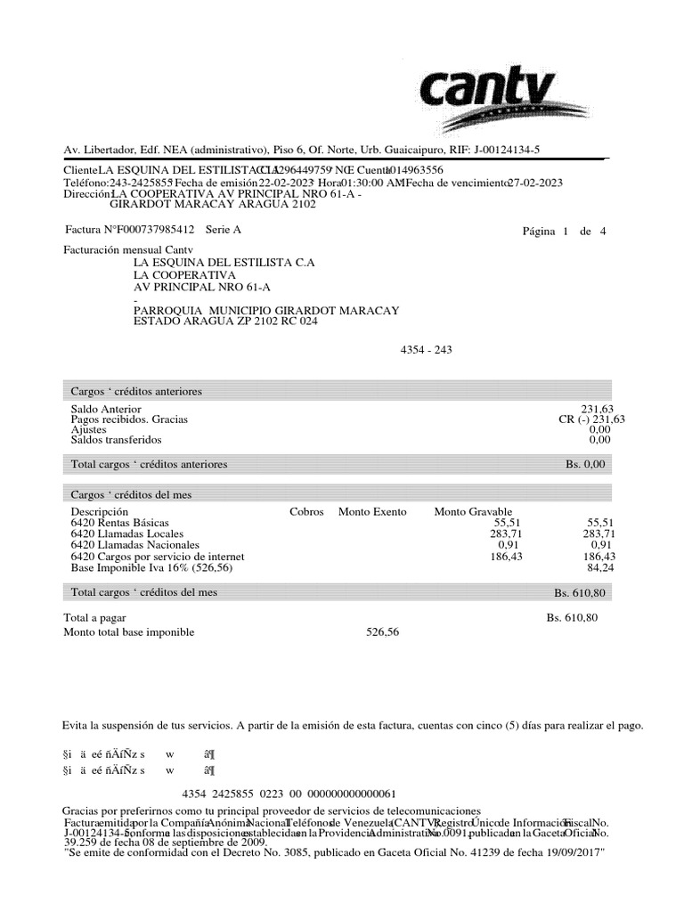 Cantv | PDF | Venezuela | Industrias de servicio