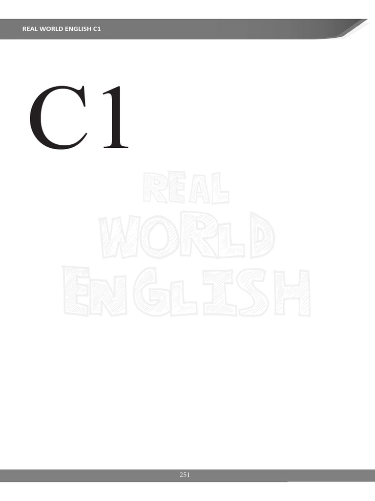 Real World English C1 Teachers Guide PDF | PDF | Mind | North Korea