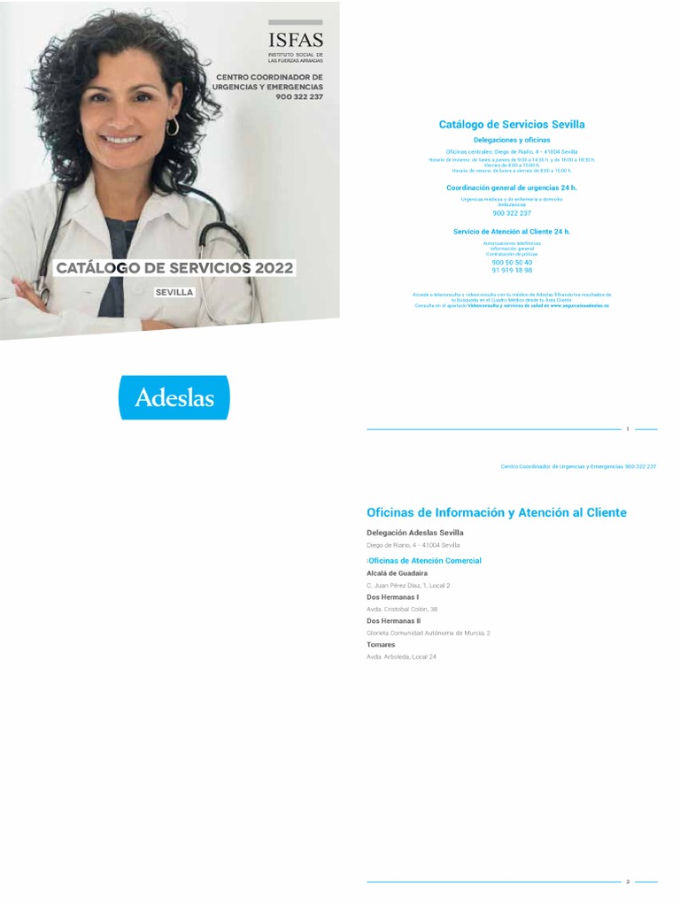 Sevilla - Catálogo de Servicios - Isfas | PDF