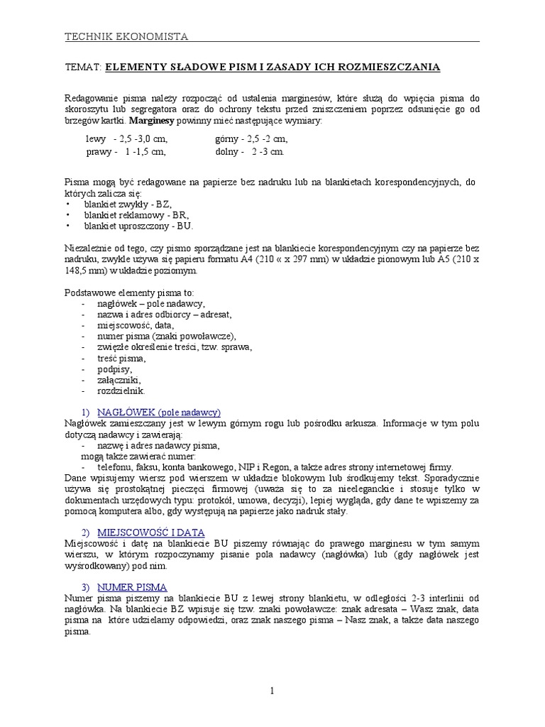 21.-ELEMENTY-PISMA-I-ZASADY-ICH-ROZMIESZCZENIAA | PDF