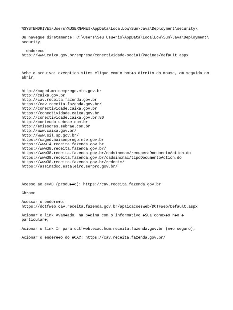 Java Configurar Geral | PDF
