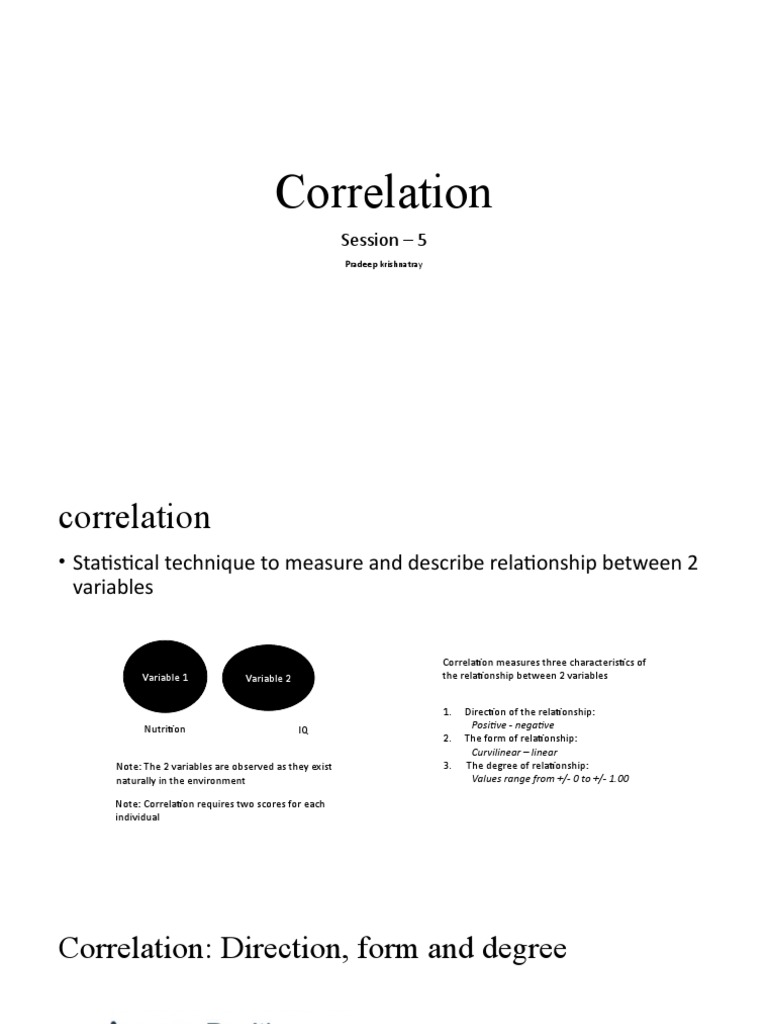 Xaviers - 6 - Correlation | PDF | Statistics | Multivariate Statistics