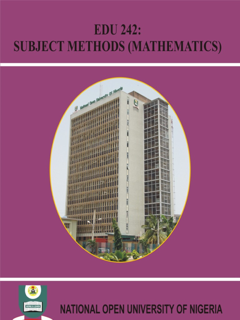 EDU 242 Mathematics Methods II Course Guide | PDF | Curriculum ...