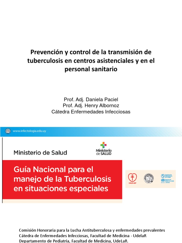Precauciones TB Personal de Salud | PDF | Tuberculosis | Tos