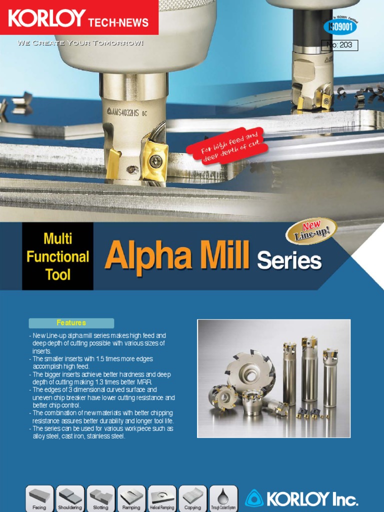 Alpha Mill Series: High-Performance Cutting | PDF | Machining | Steel