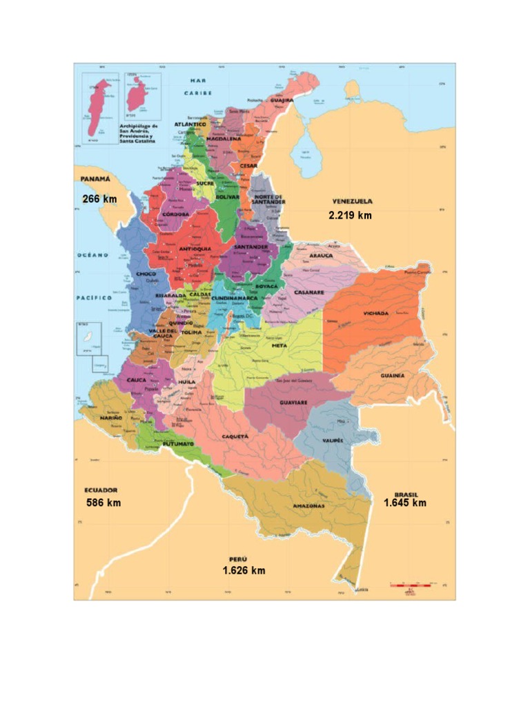 Mapa Politico Colombia | PDF