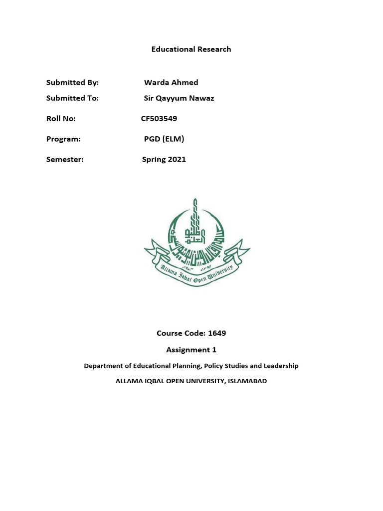 Educational Research | PDF | Survey Methodology | Experiment