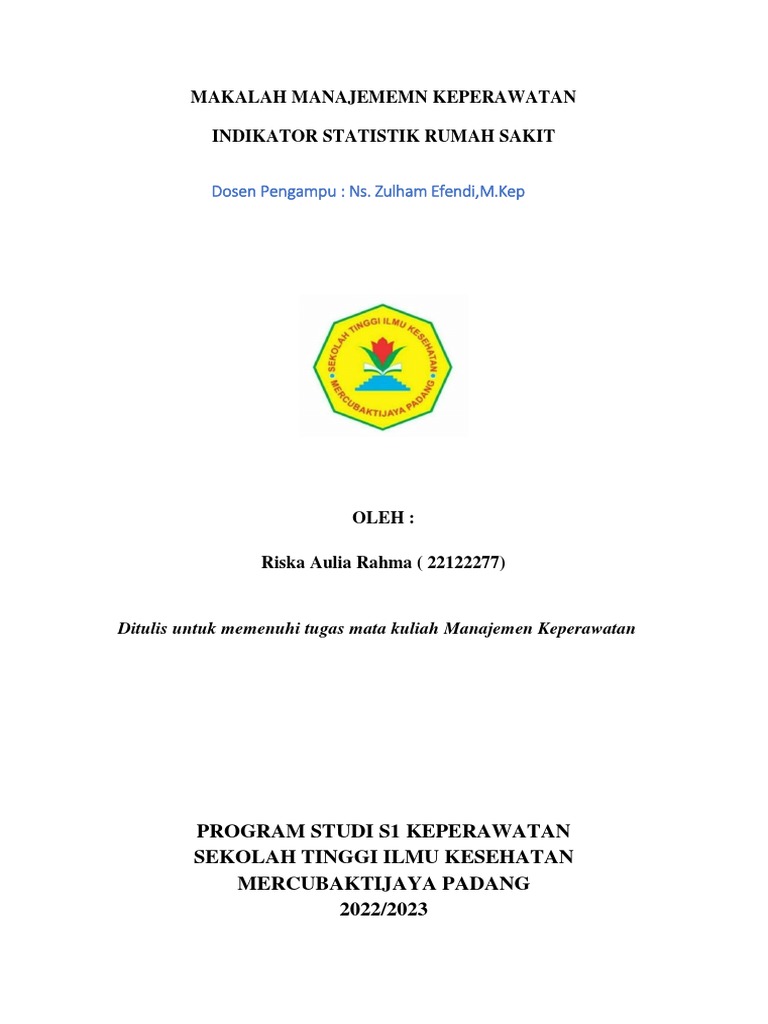 Cara Menghitung BOR, BTO, TOI, ALOS | PDF