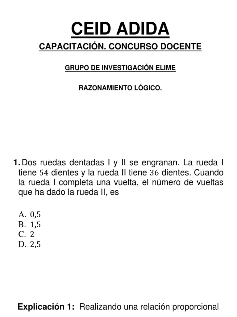 Problemas de Razonamiento Logico | PDF | Multiplicación | Matemáticas