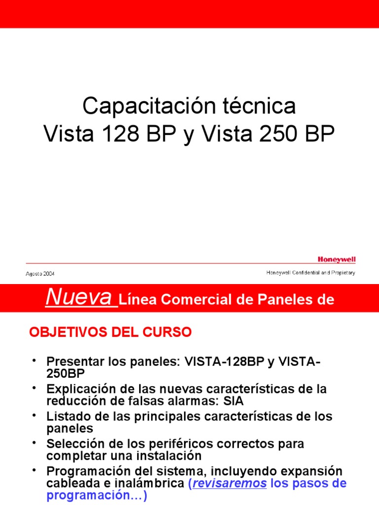 Capacitación Técnica: Paneles Vista 128 y 250 | PDF | Ventana ...