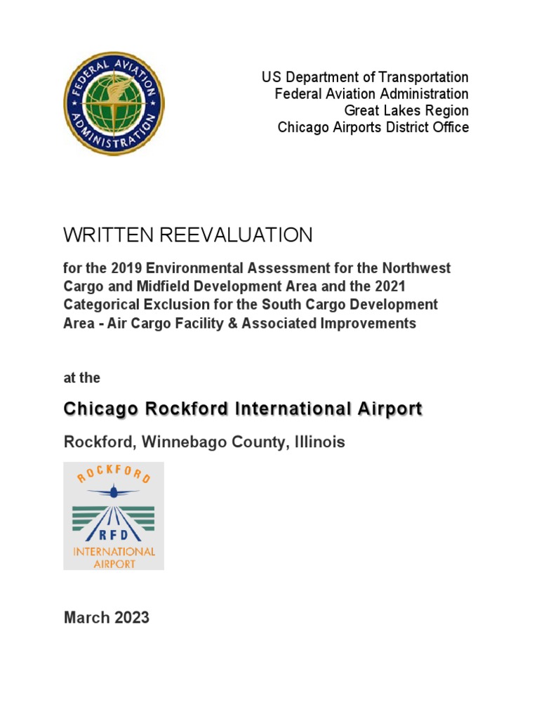 FAA Chicago-Rockford Airport Reevaluation | PDF | Environmental Impact ...
