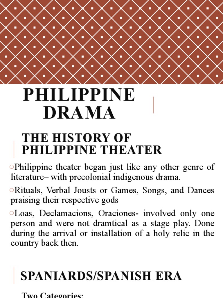 History of Philippine Drama | PDF | Art