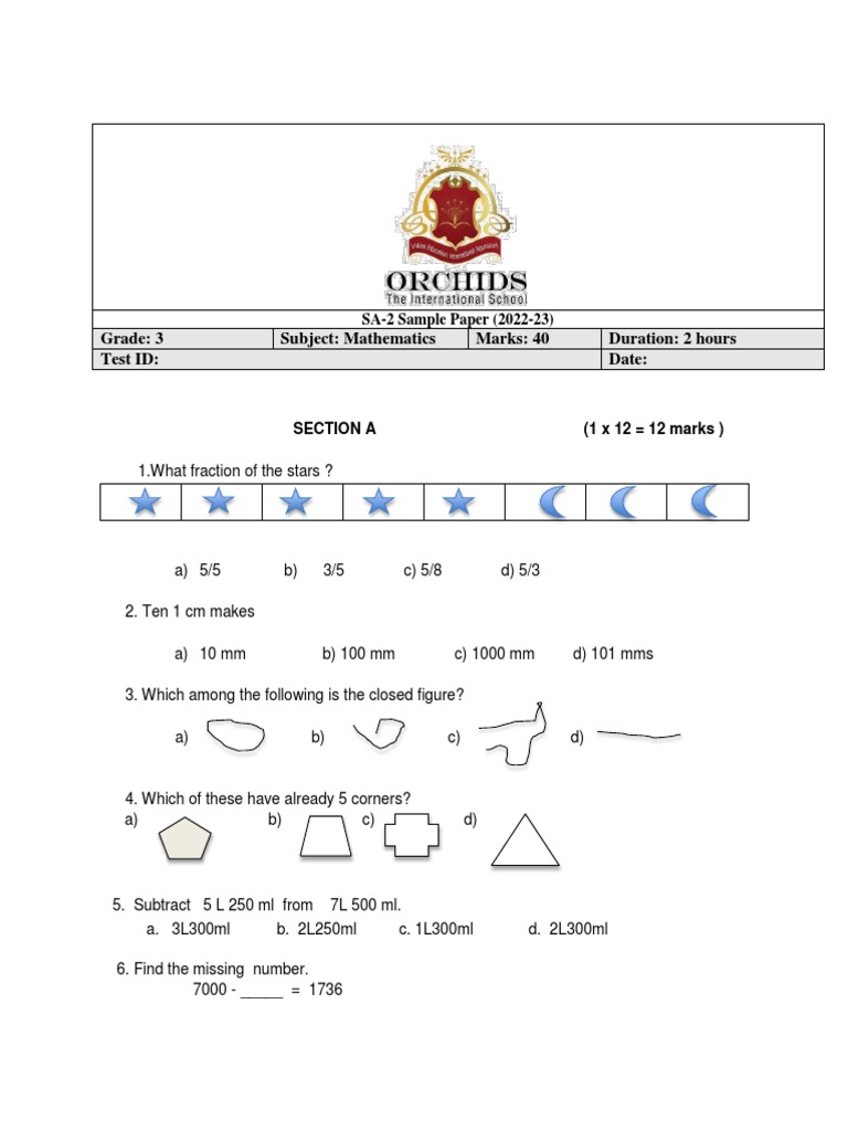SA2 - G3 - Revision Paper Sample | PDF