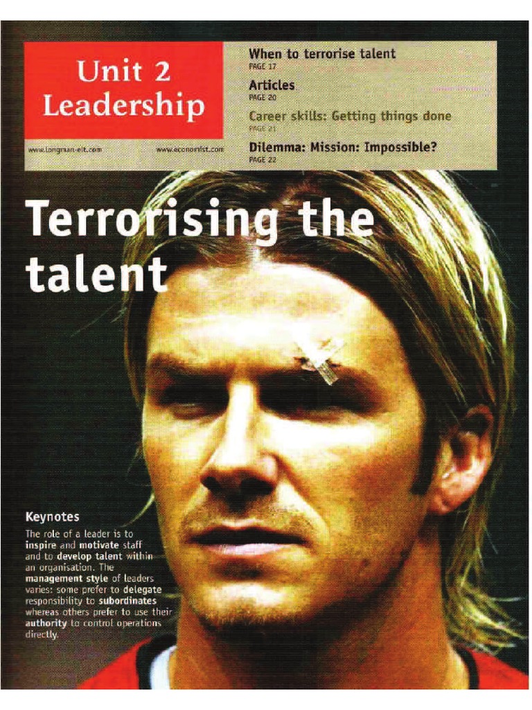 Unit 2 Leadership Intelligent Business Intermediate Coursebook - Copie ...