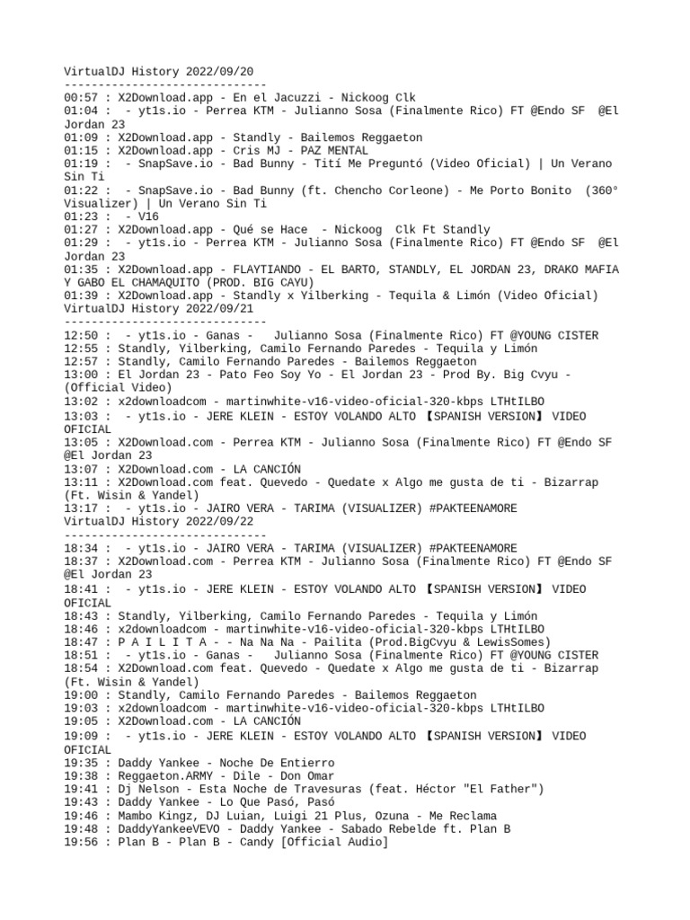 Tracklist | PDF | Musica Latinoamericana | Músicos