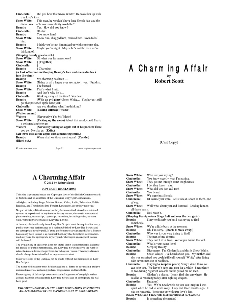 A Charming Affair - Cast | PDF | Cinderella | Snow White