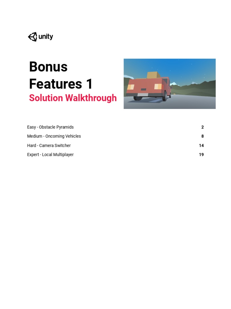 Unit 1 - Bonus Features Solutions | PDF | Computing | Software