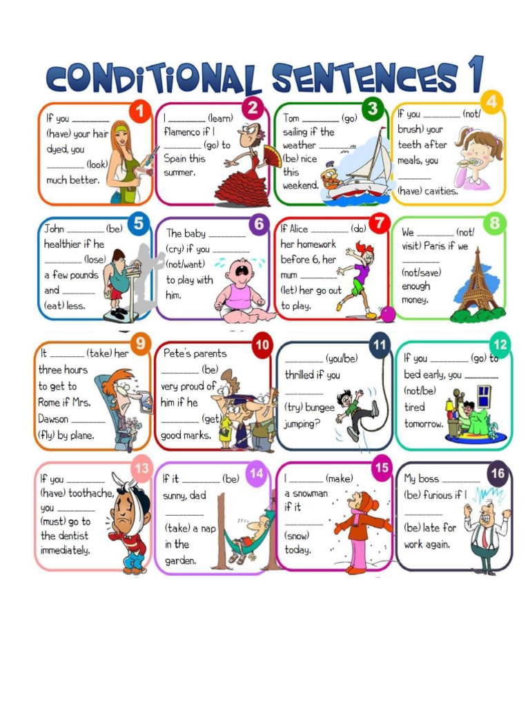 First Conditional Exercises | PDF