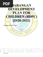 BCPC Action Plan 2025 | PDF | Human Life Stages