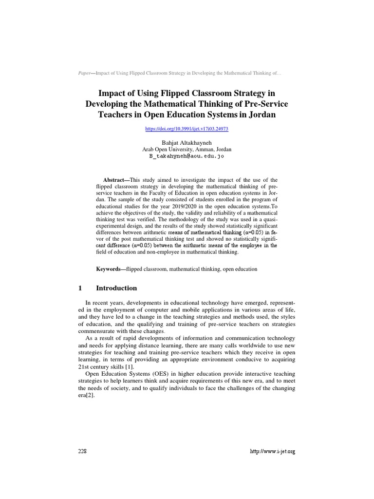 Flipped Classroom Strategy Pdf Teachers Learning