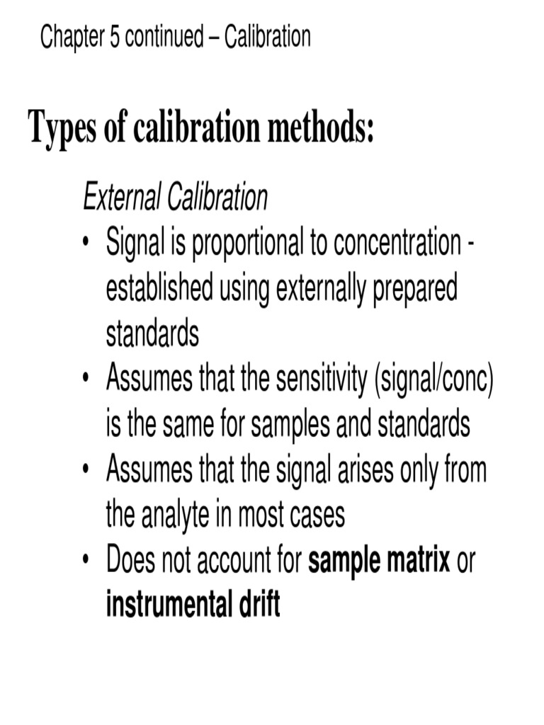 Calibration Methods in Chemistry | PDF | Science | Chemistry