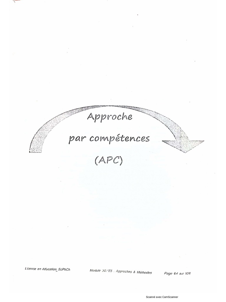 Approche Par Compétence (APC) | PDF