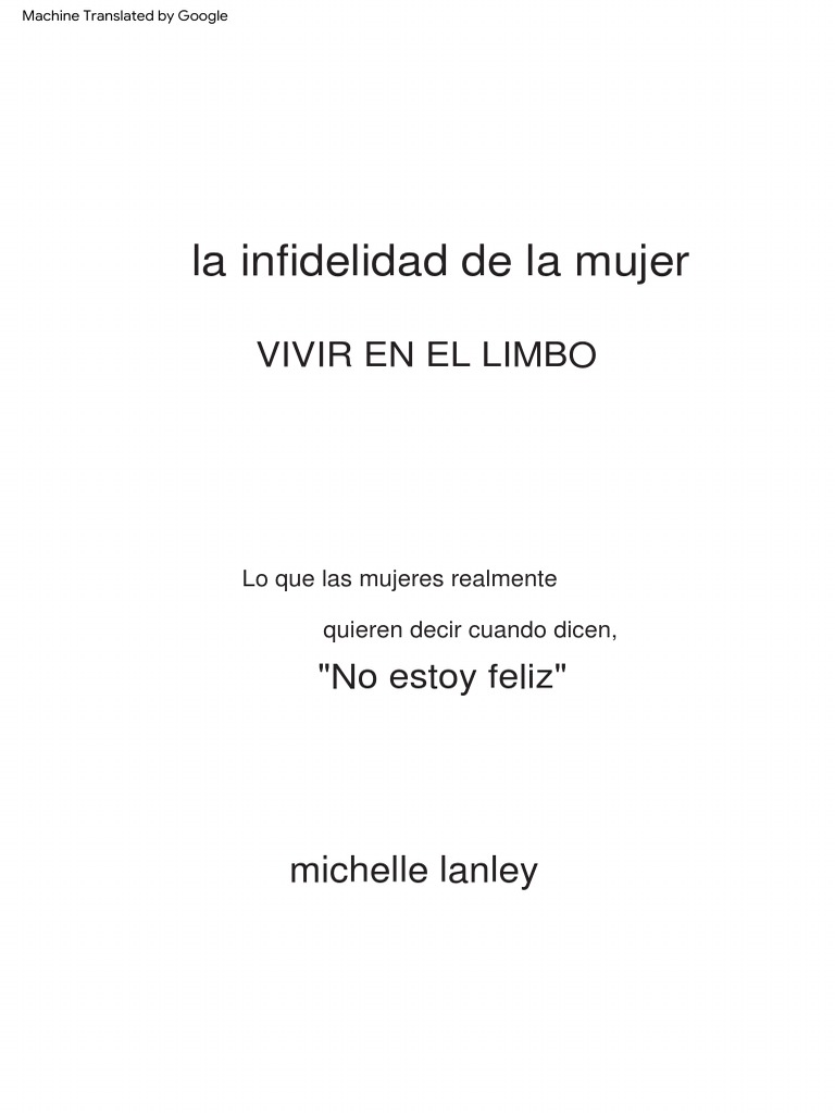 La Infidelidad de La Mujer | PDF | Monogamia | Mujer