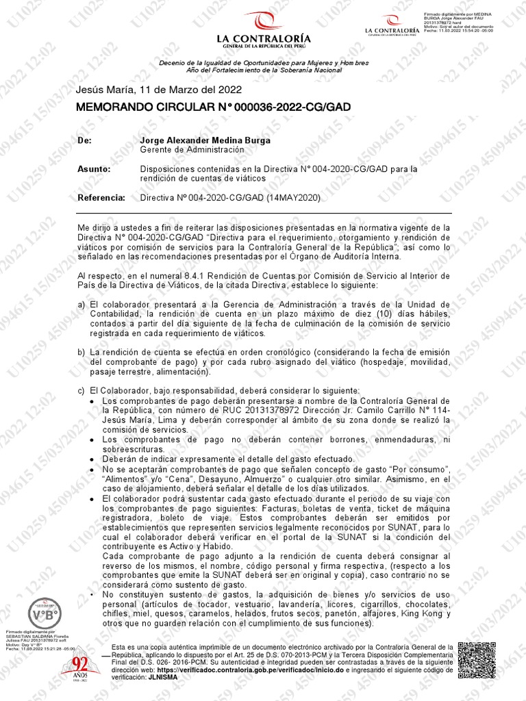 Memorando Circular-000036-2022-Gad | PDF | Gobierno