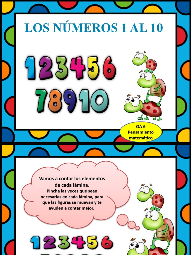 Contar del 1 al 10 con Actividades | PDF