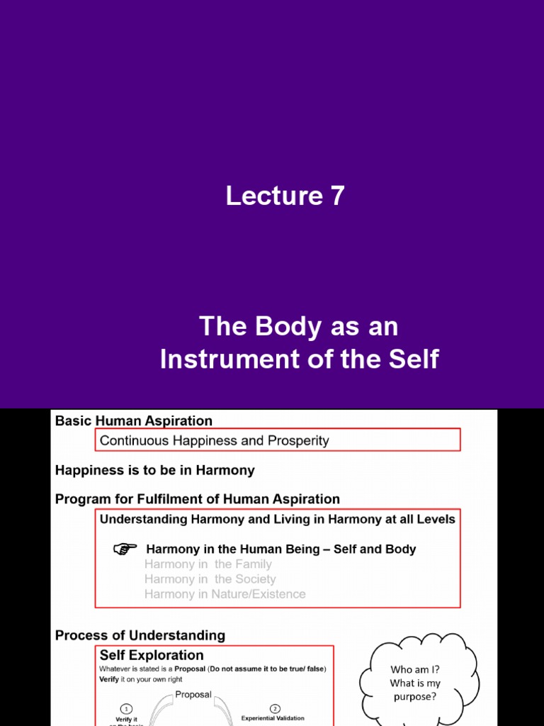Body as Instrument of the Self | PDF | Self | Happiness