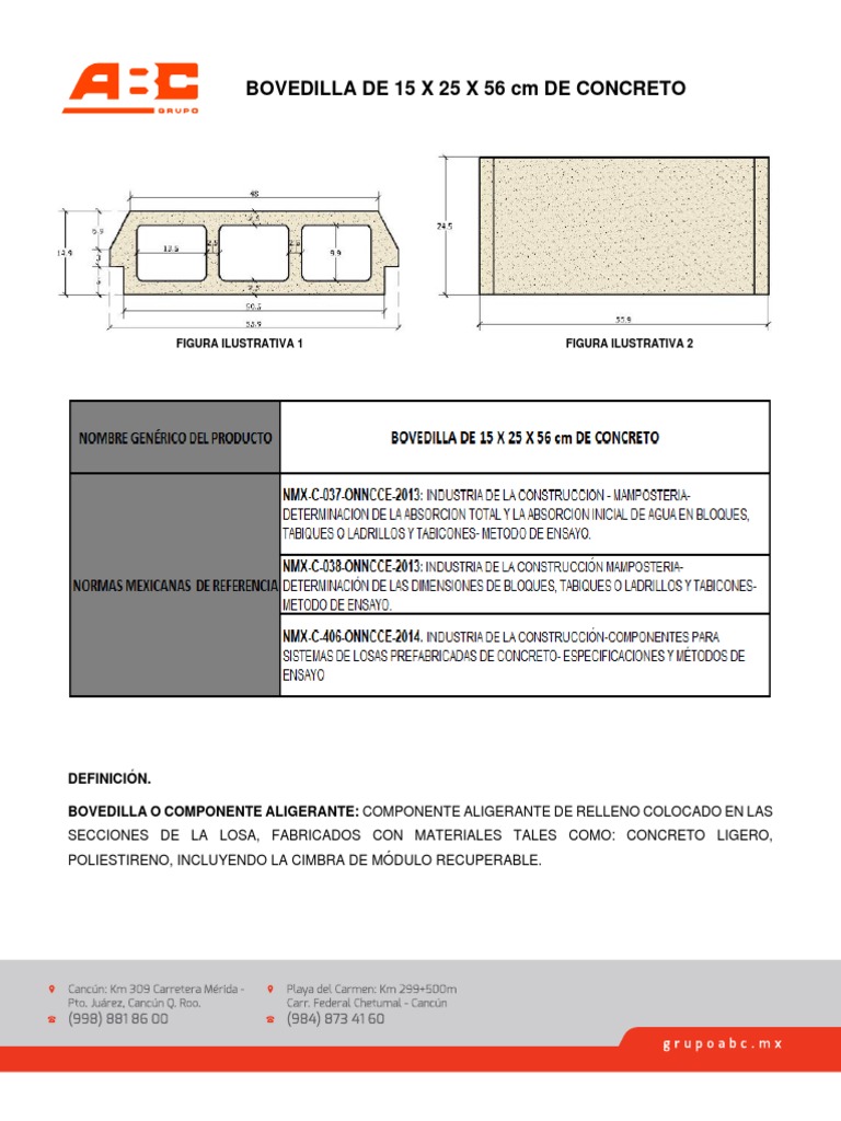 Bovedilla de Concreto: Uso y Ventajas | PDF | Hormigón | Materiales