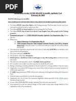 LGAT Test Instructions - Spring 2022 | PDF | Test (Assessment)