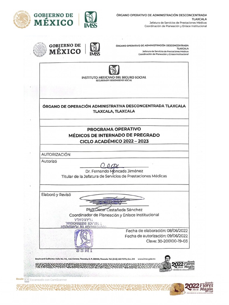 Programa Operativo Internado de Pregrado 2022 - 2023 | PDF